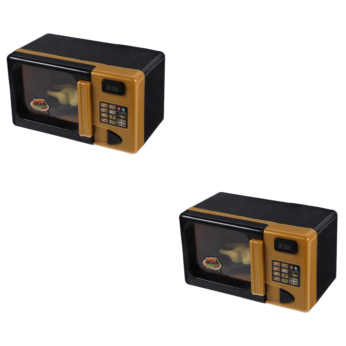 HOMEMAXS 2pcs Simulated Microwave Plaything Electric Mini Microwave Toy ...