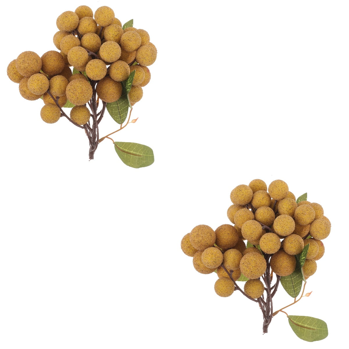 HOMEMAXS 2pcs Simulation Longan Model Fake Plastic Fruits Prop ...
