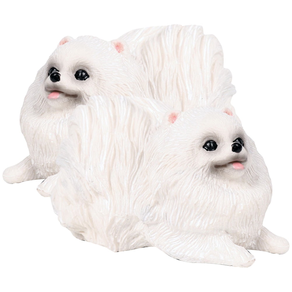 HOMEMAXS 2pcs Simulation Realistic Dog Model Fake Dog Model Lifelike ...