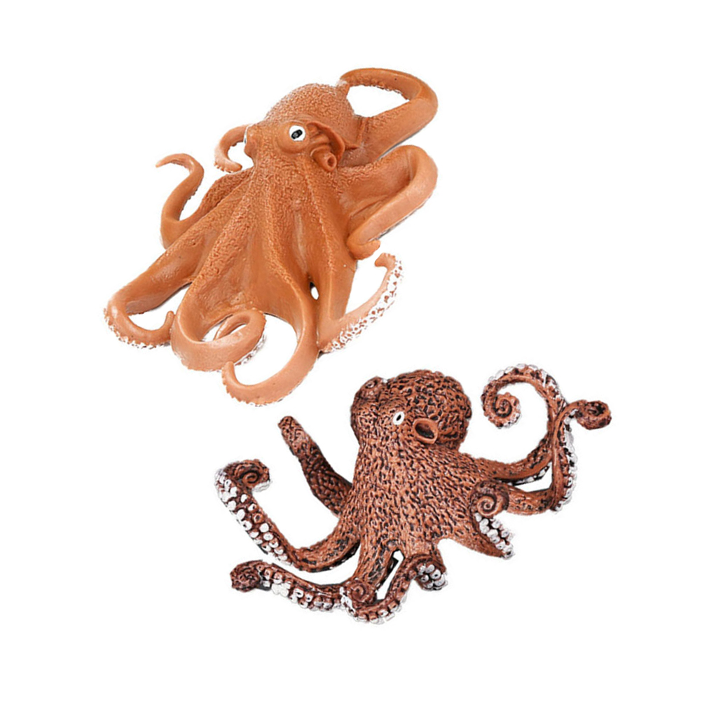 HOMEMAXS 2pcs Simulation octopus Models Ocean Animal Models Plastic ...