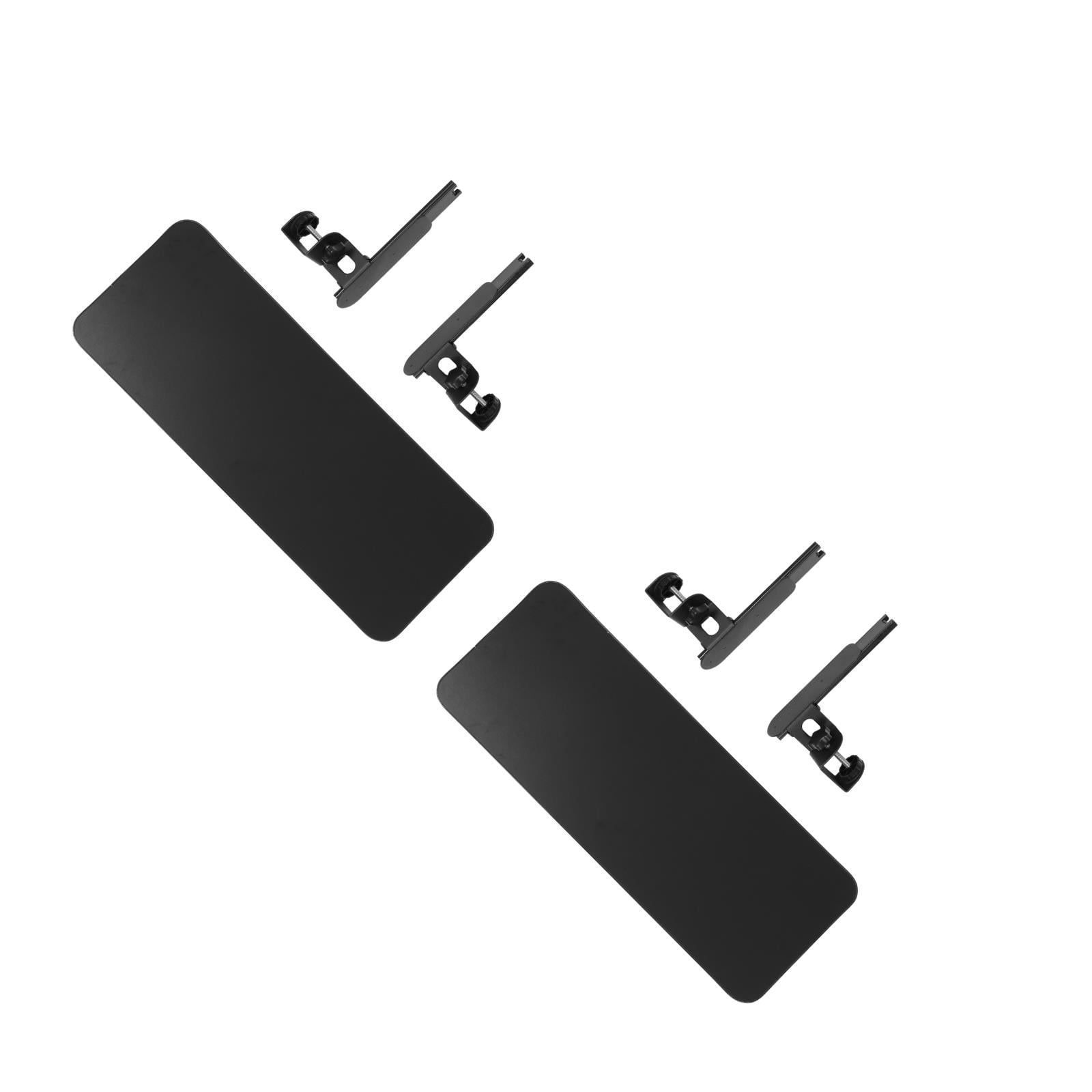 2pcs Slide-Out Platform Computer Drawer Carbon Steel Clamp On Keyboard ...