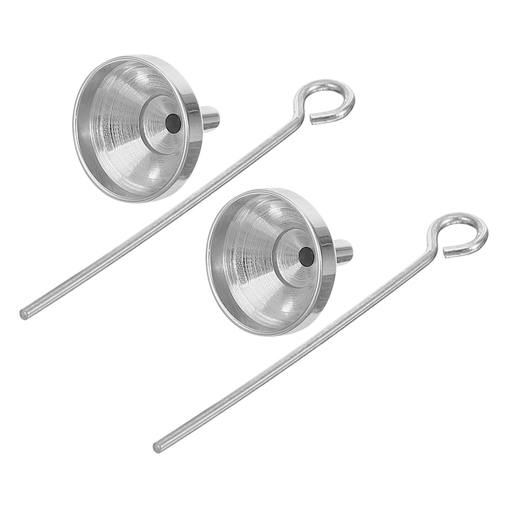HOMEMAXS 2pcs Small Stainless Steel Perfume Funnel Filler Kit Powder ...