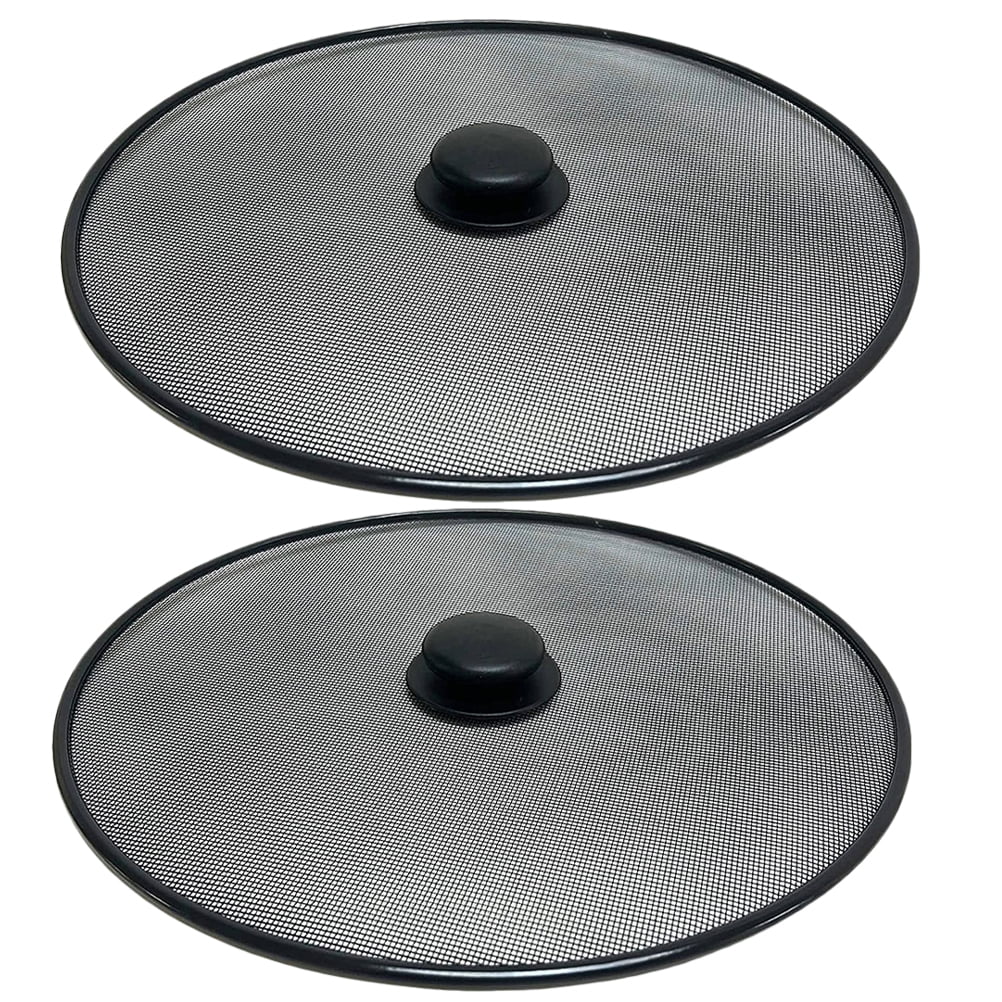 HOMEMAXS 2pcs Splatter Screen for Frying Pan Metal Grease Splatter ...