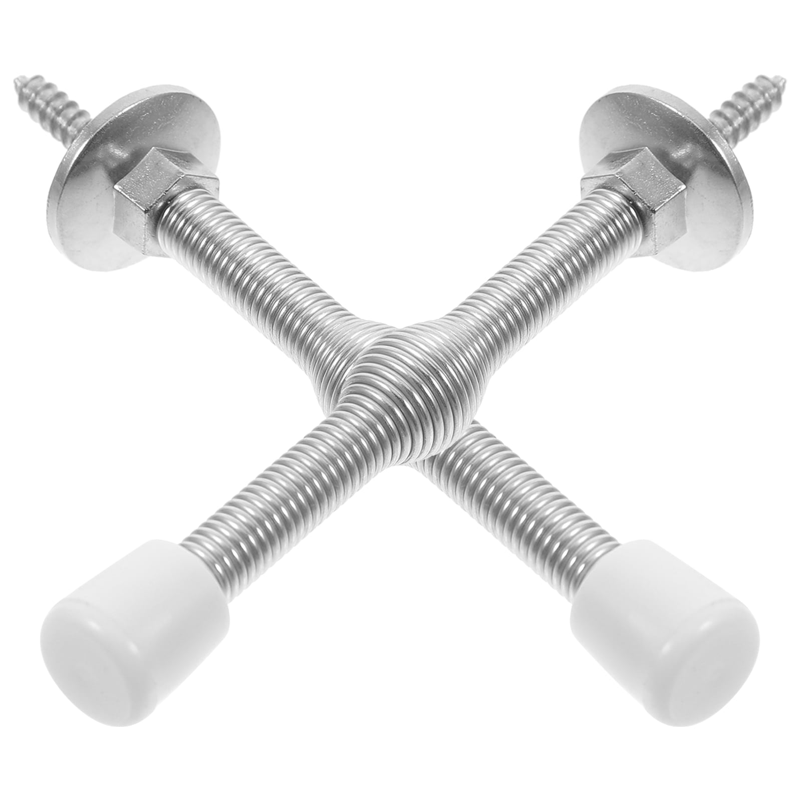 HOMEMAXS 2pcs Spring Door Stoppers Heavy Duty Door Holder Bumper Tip ...