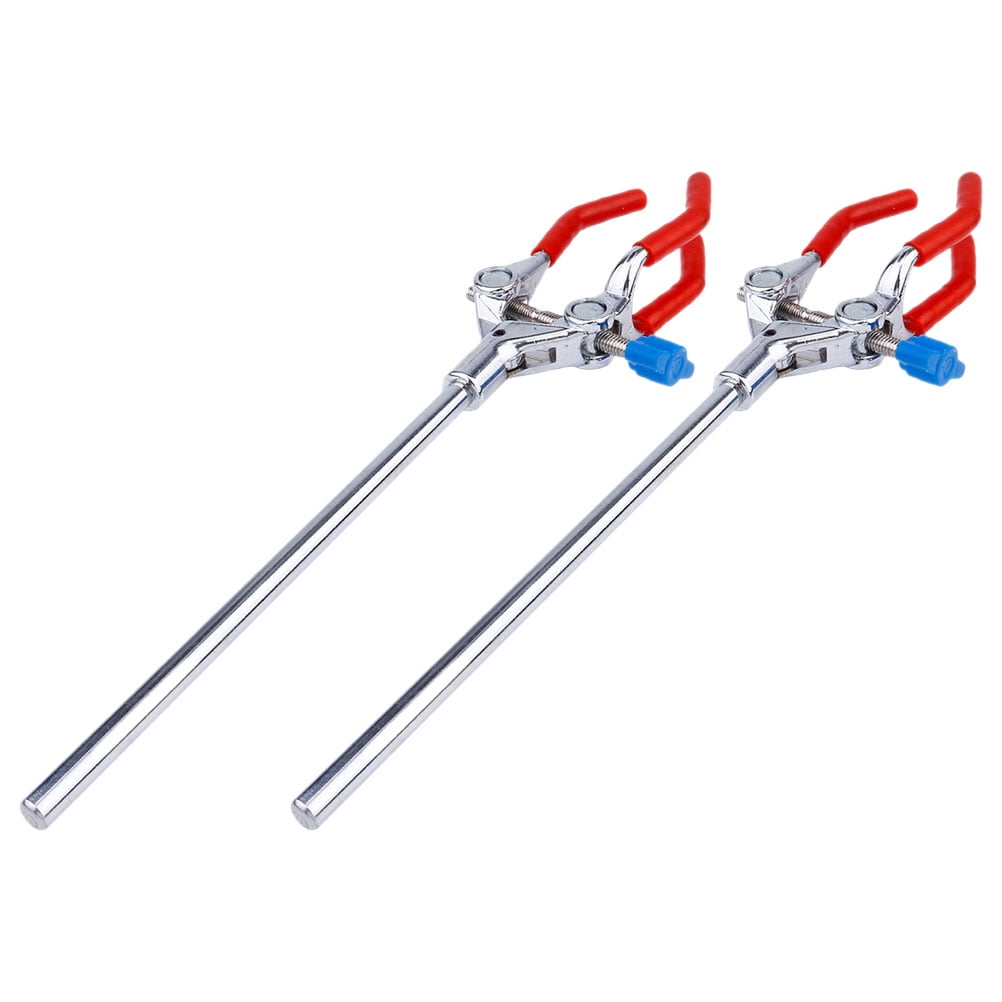 HOMEMAXS 2pcs Stainless Steel 3-prong Adjustable Clamp Laboratory Clamp ...