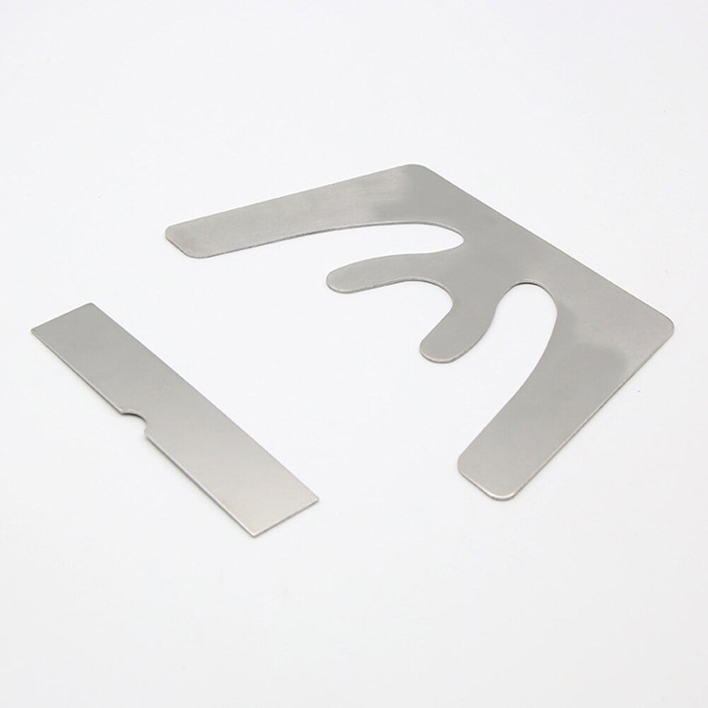 HOMEMAXS 2pcs Stainless Steel Dental Maxillary Casting Jaw Plate Mouth ...