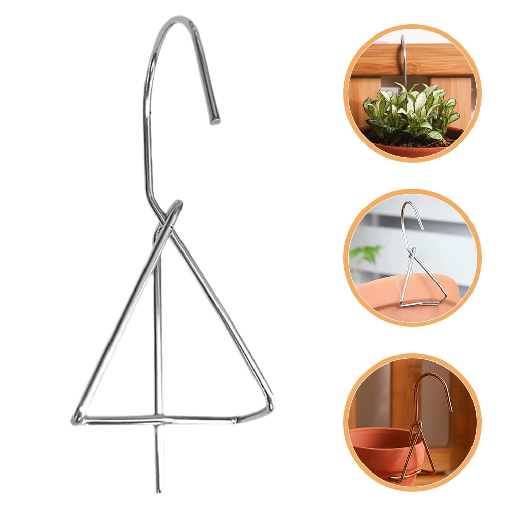 HOMEMAXS 2pcs Terracotta Pots Hangers Clay Pot Hanger Hook,Iron Plant ...