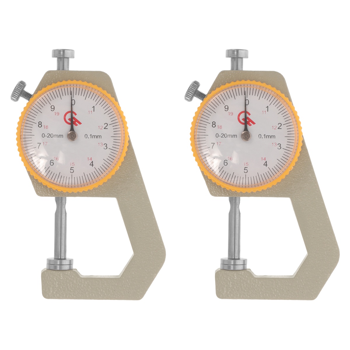 2pcs Thickness Gauge Portable Leather Measuring Tool Leathercraft DIY ...