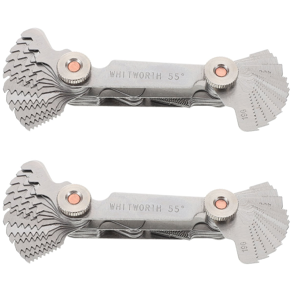 HOMEMAXS 2pcs Thread Gauge Stainless Steel Screw Gauge Multi-purpose ...