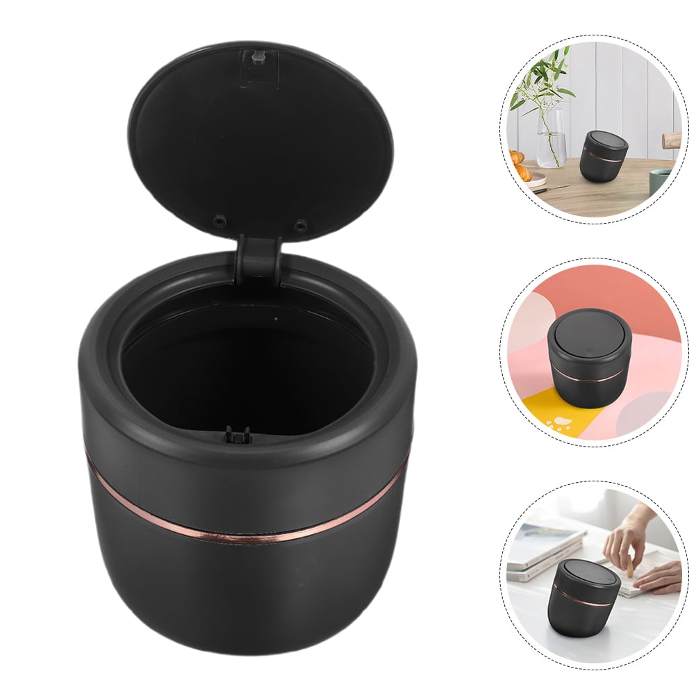 HOMEMAXS 2pcs Tiny Trash Can for Desk Portable Waste Bin for Dorm ...