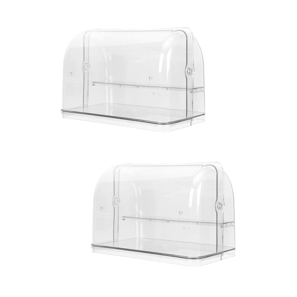 HOMEMAXS 2pcs Transparent Doll Box Doll Desk Figurine Display Case Doll ...