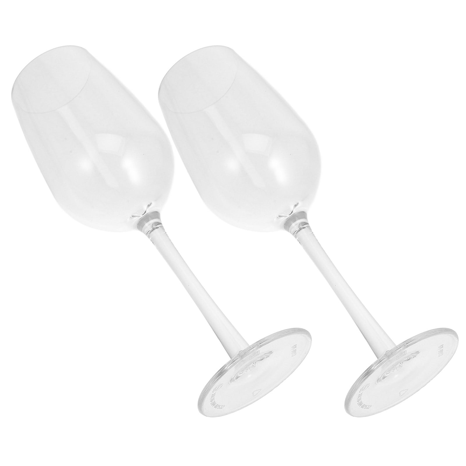 HOMEMAXS 2pcs Transparent Floating Wine Glasses Set for Pool Parties ...