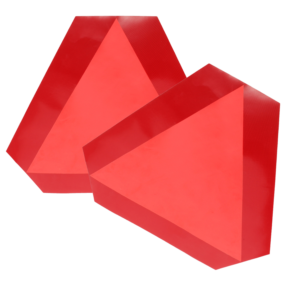 HOMEMAXS 2pcs Triangle Slow Moving Signs Reflective Slow Moving Sign ...