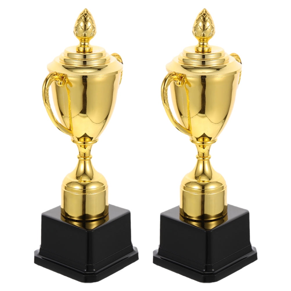 HOMEMAXS 2pcs Trophy Prop Party Competition Creative Shaped Trophy Prop ...