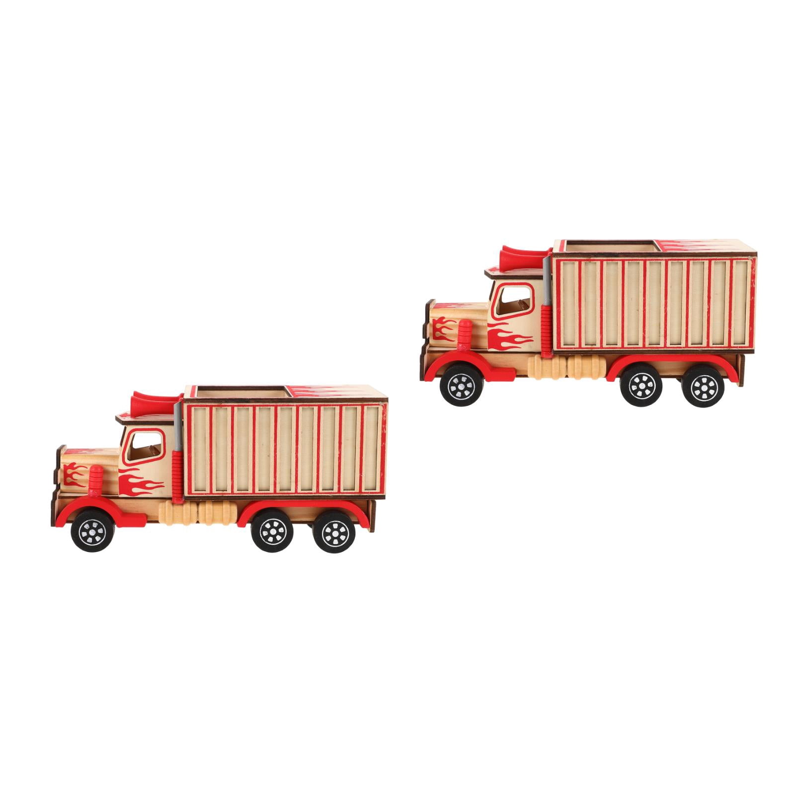 HOMEMAXS 2pcs Truck Model Truck Model Truck Statue Ornament Miniature ...