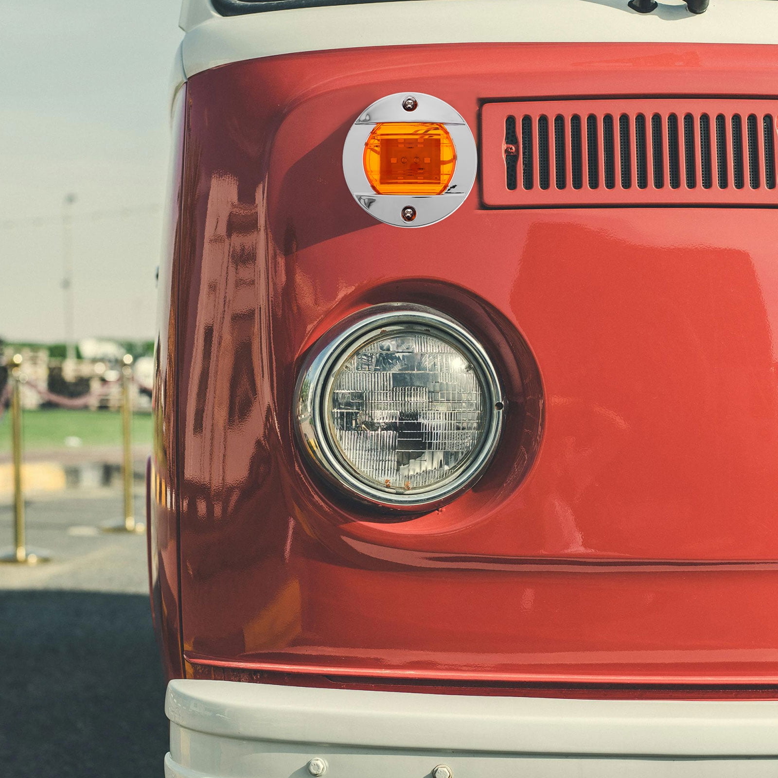 HOMEMAXS 2pcs Truck Side Lights Led Round Trailer Signal Lights Driving ...