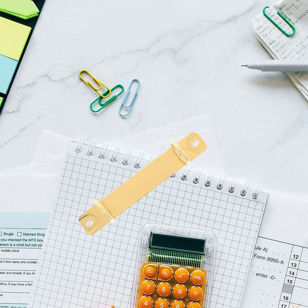 HOMEMAXS 2pcs Universal Loose Leaf Binder Spines Clips Loose Leaf ...