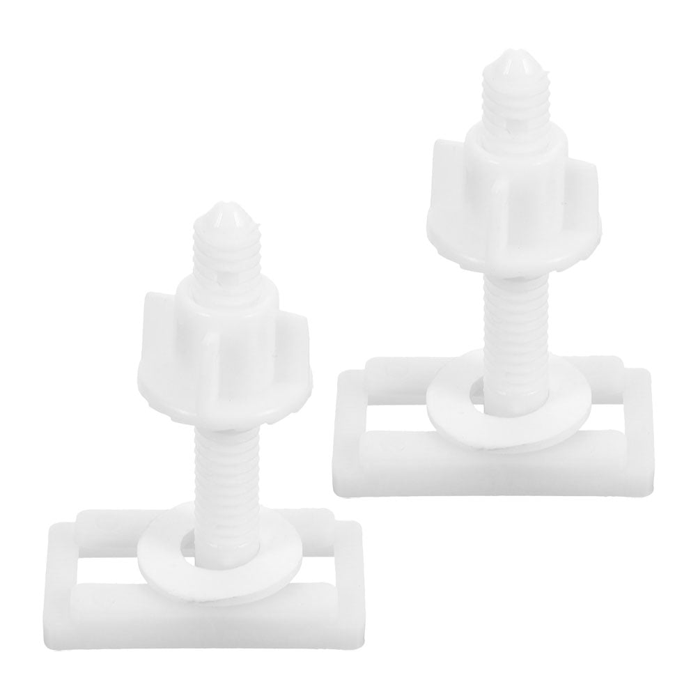 HOMEMAXS 2pcs Universal Toilet Seat Hinge Bolt Screw Toilet Plastic ...