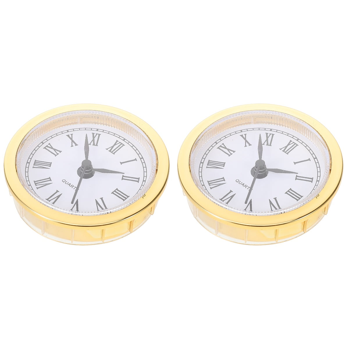 2pcs Vintage Clock Insert Replacement Small Clock Head DIY Round Clock ...