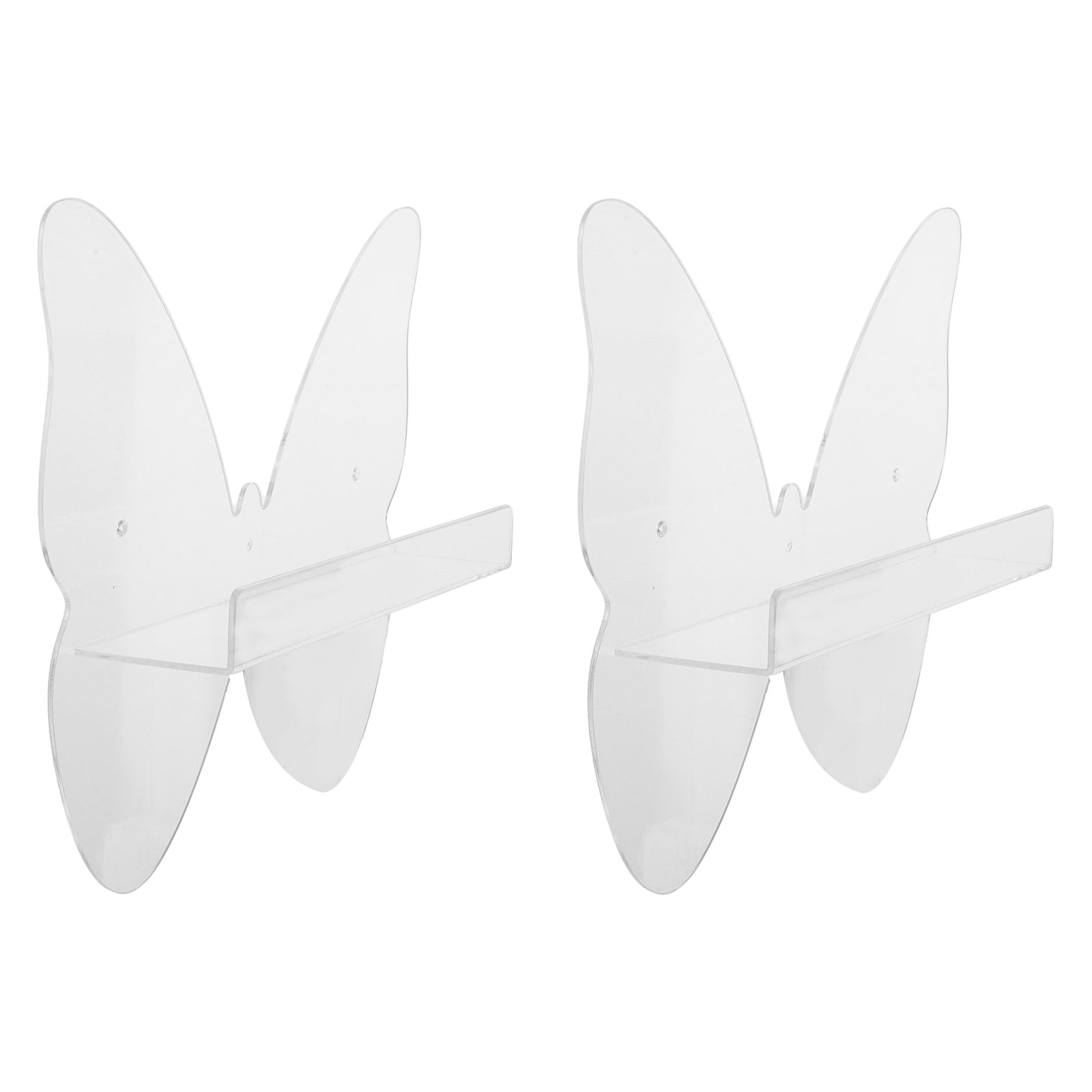 HOMEMAXS Clear Acrylic Wall Mount Vinyl Record Storage Rack Transparent ...