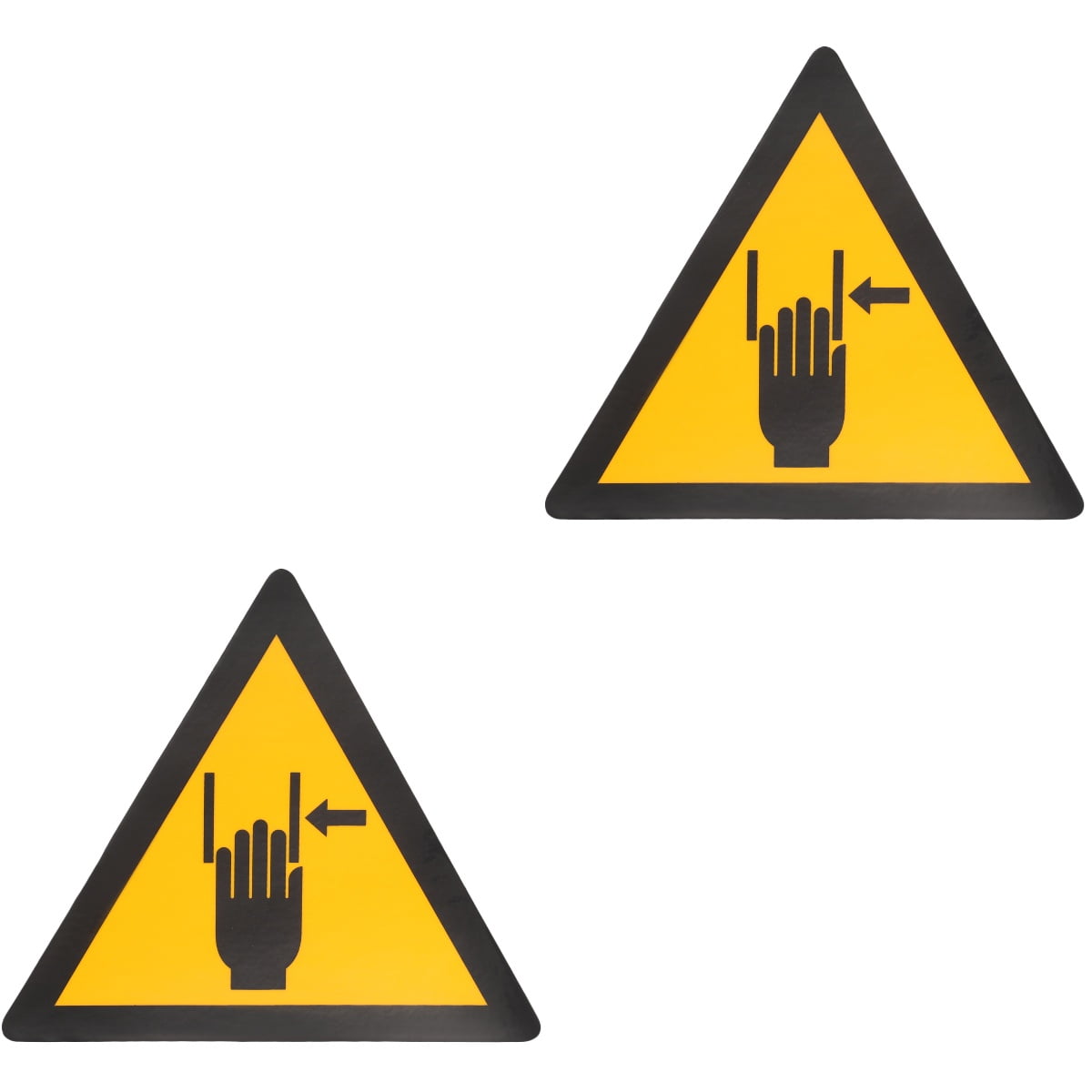 HOMEMAXS 2pcs Warning Hand Crushing Sign Hand Crushing Warning Label ...