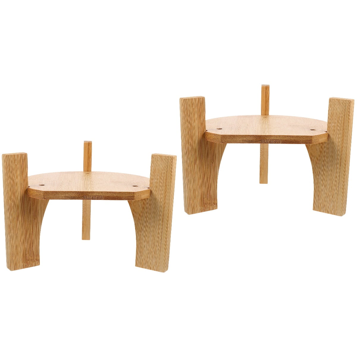 HOMEMAXS 2pcs Water Beverage Dispenser Bracket Wooden Stand Beverage ...