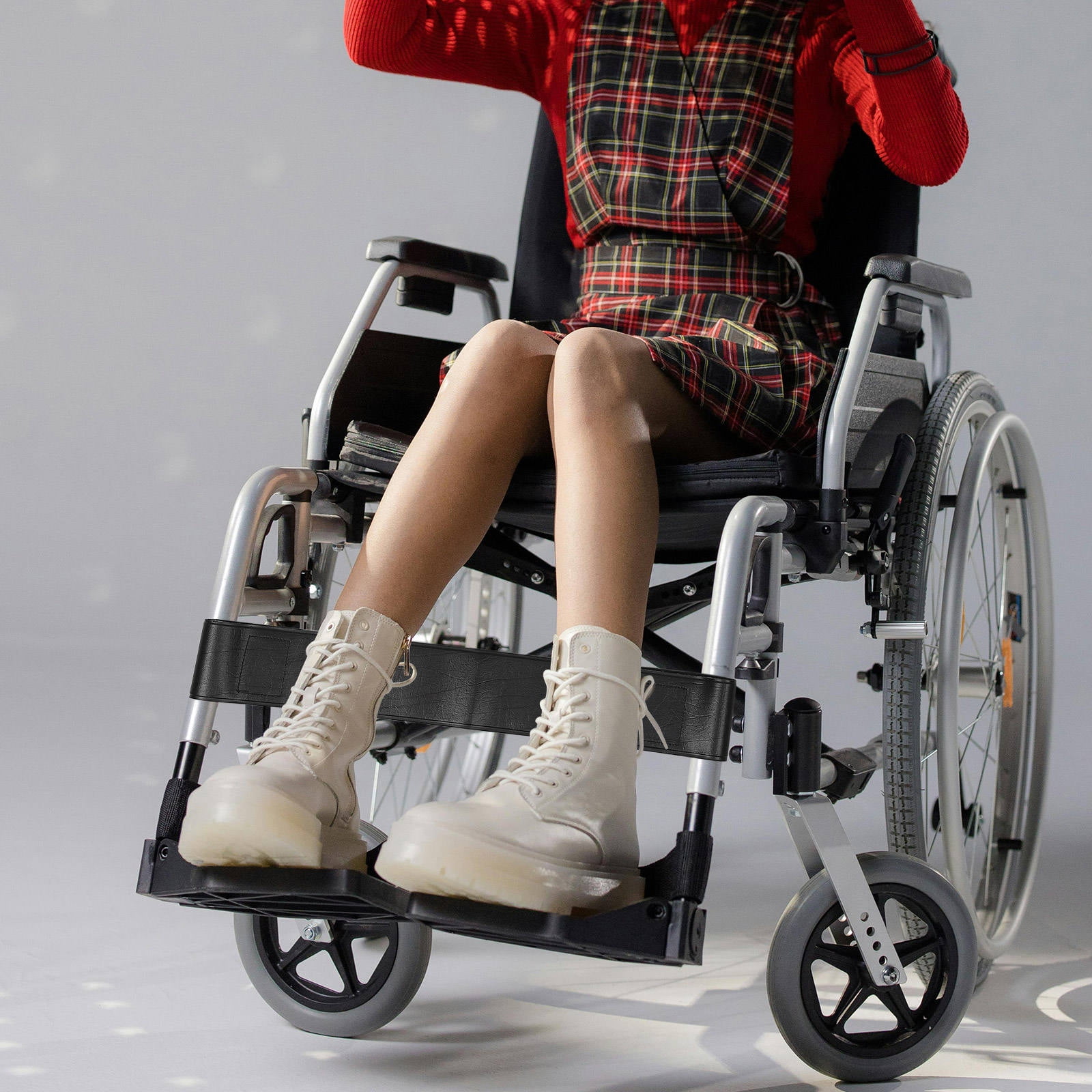 2pcs Wheelchair Restraint Foot Leg Support Straps Foot Rest Straps ...