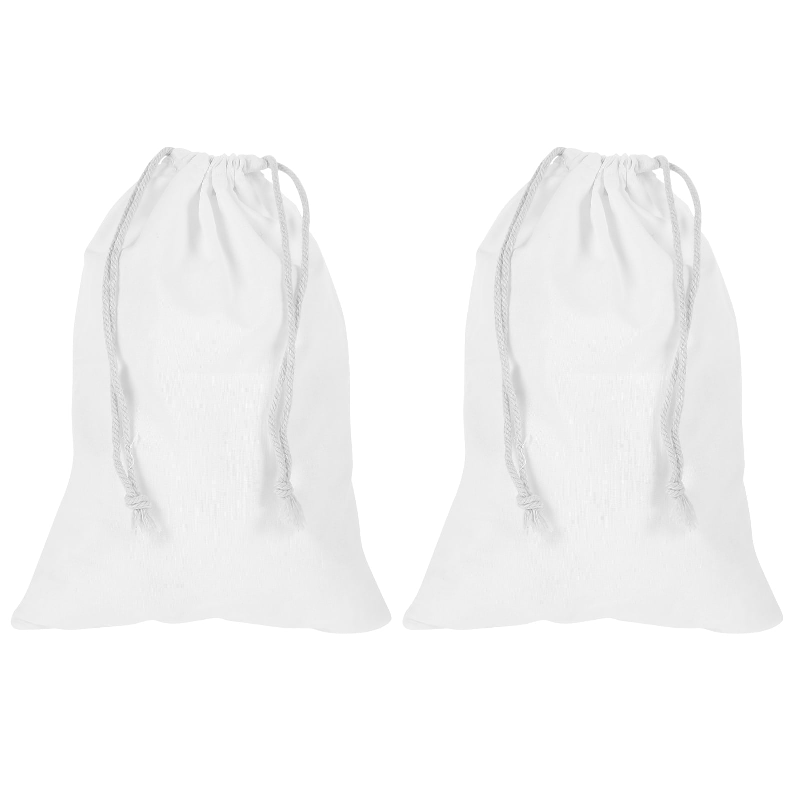HOMEMAXS 2pcs White Plain Drawing Drawstring Bag Practical Tie-dye ...