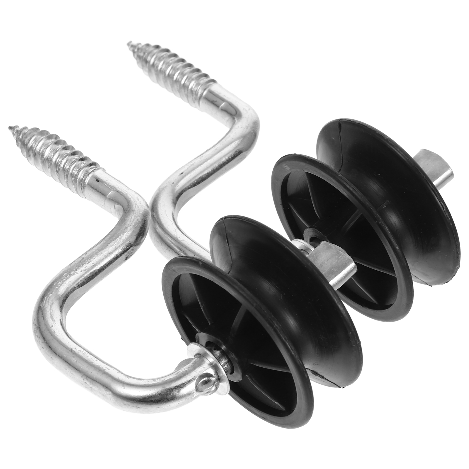 HOMEMAXS 2pcs Wood Post Screw-In Corner Electric Fence Insulator Post Bracket With Insulator ...