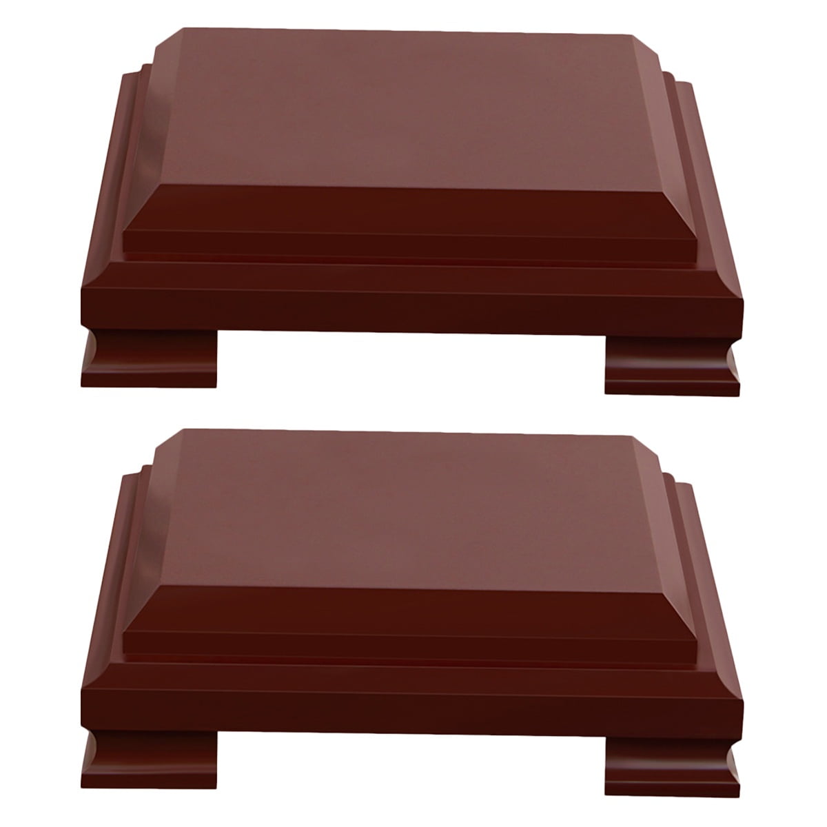 HOMEMAXS 2pcs Wooden Display Stand Square Display Base Wooden Display ...