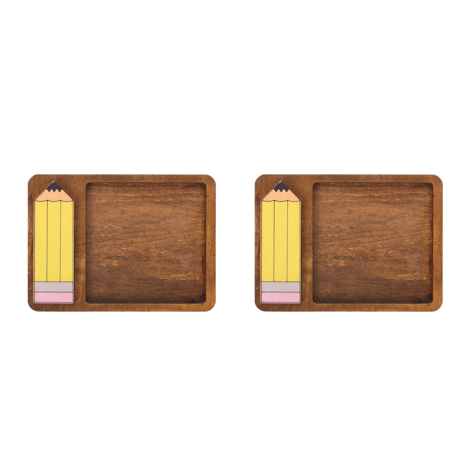 HOMEMAXS 2pcs Wooden Holder Dispenser Portable Wooden Sticky Tabs ...