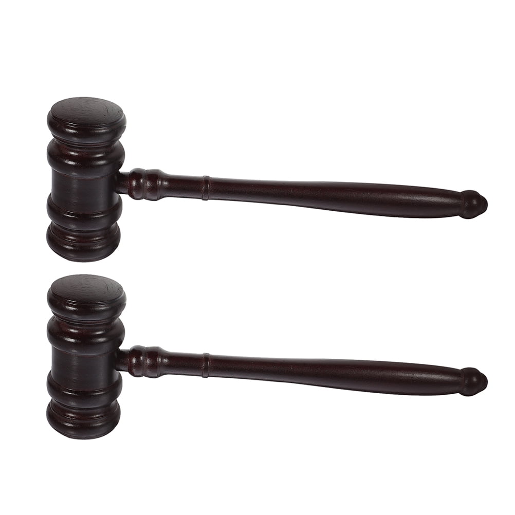 HOMEMAXS 2pcs Wooden Judge Gavel Auction Hammer For Courtroom Role Play ...