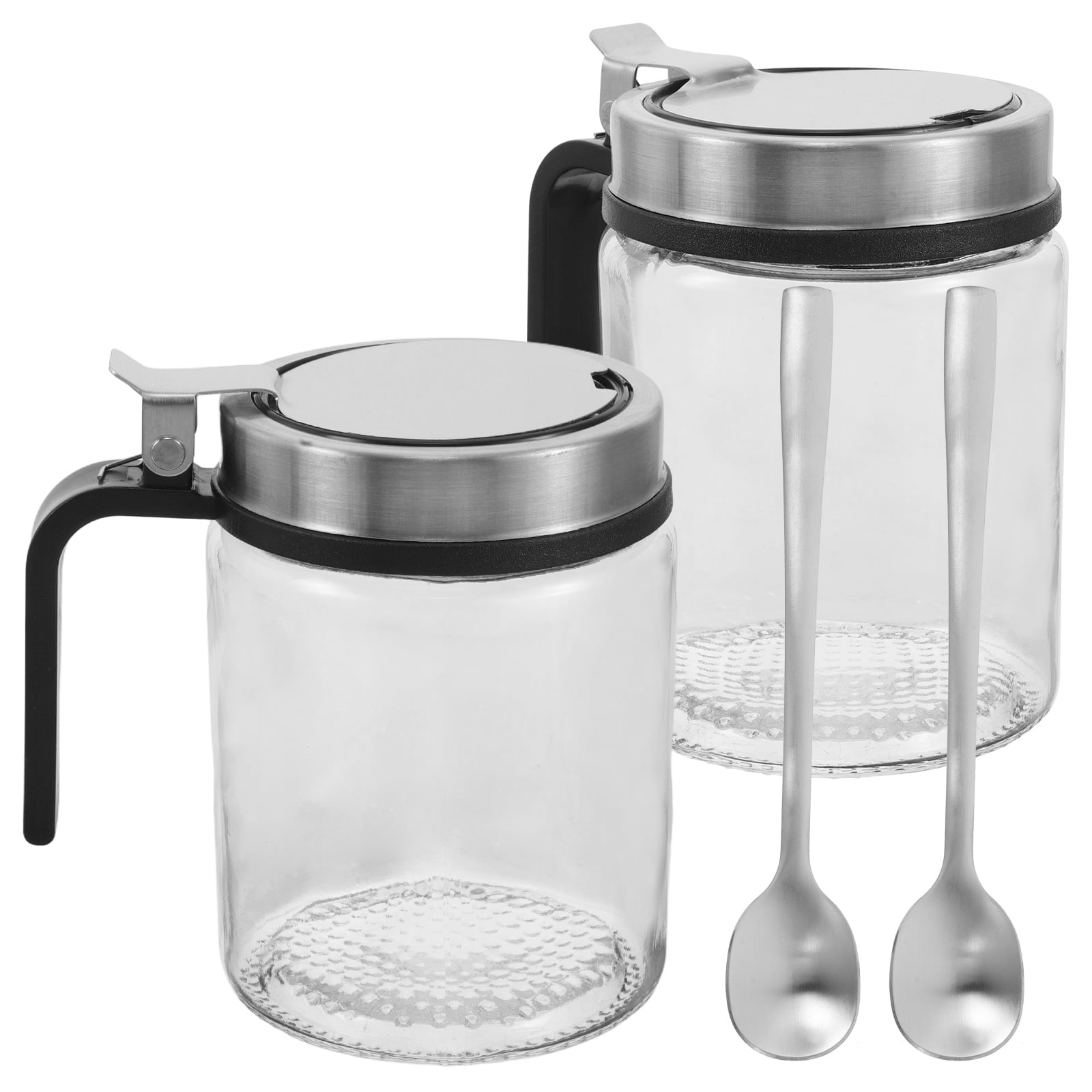 HOMEMAXS 2set Kitchen Spice Dispenser With Stainless Steel Lid And ...