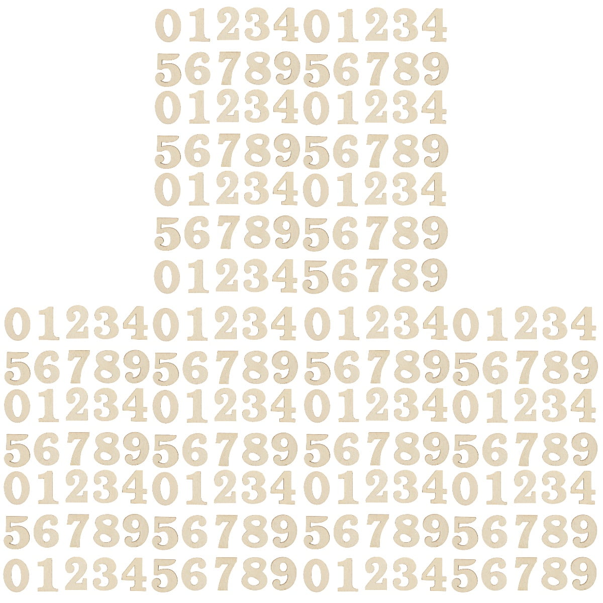 HOMEMAXS 3 Count Log Digital Mixing Clock Number Set Decorative Numbers ...