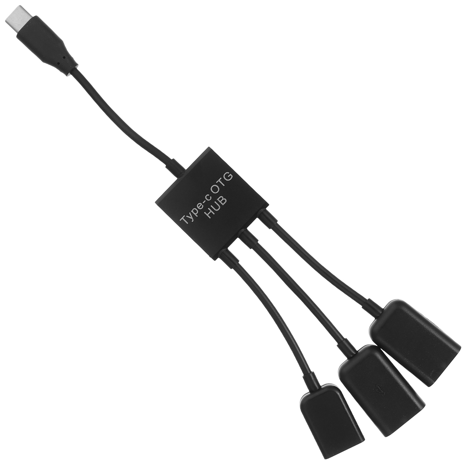 HOMEMAXS 3 In 1 OTG Cable Micro 3.1 HUB Male to Female Double USB Ports ...