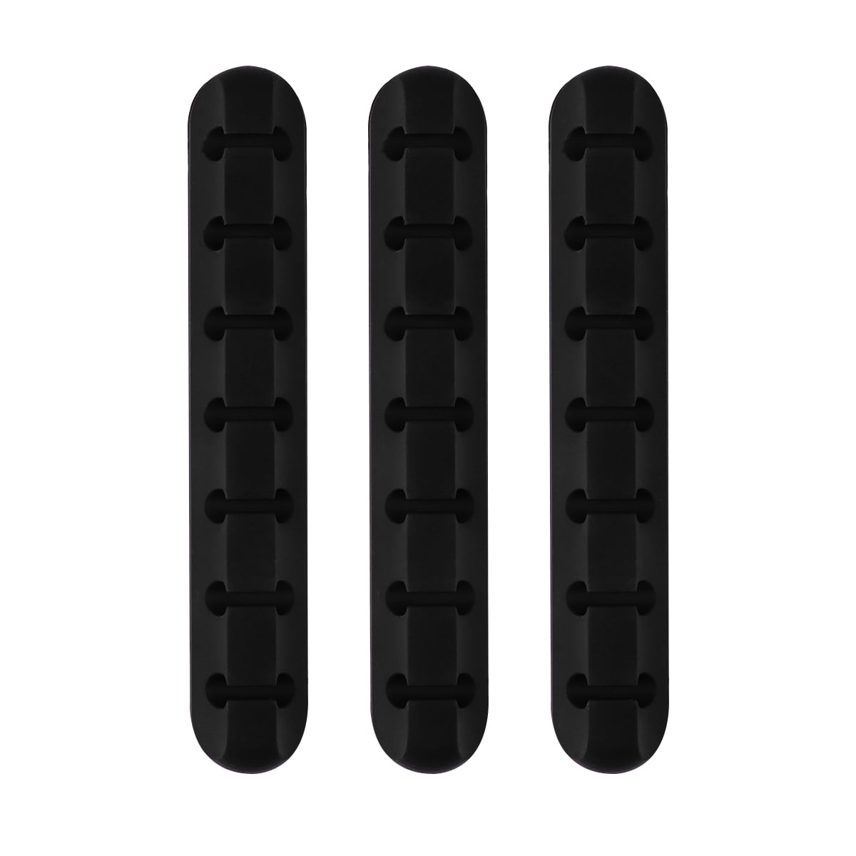 HOMEMAXS 3 PCS Cable Storage Sticker Cord Management under Desk Black ...
