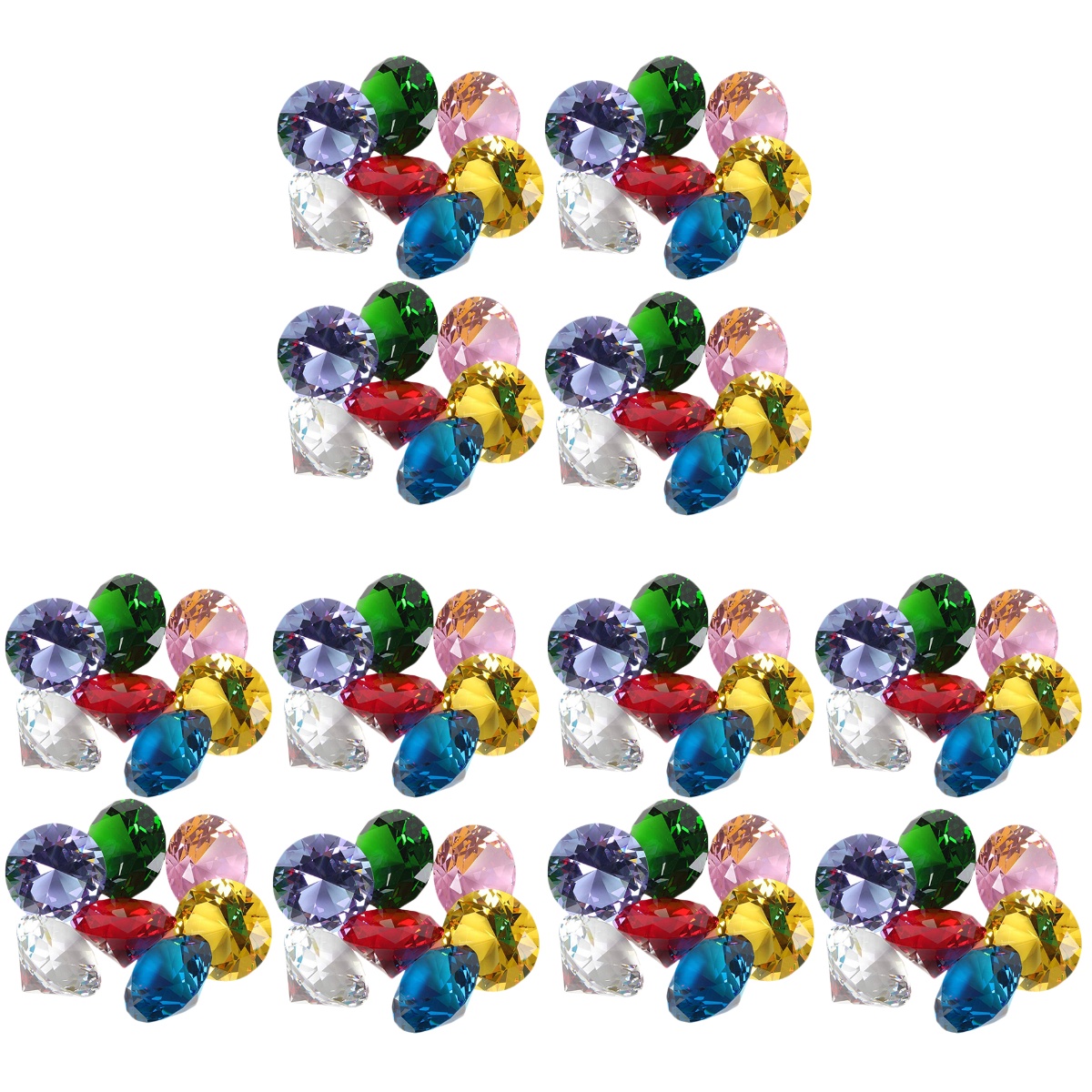 HOMEMAXS 3 PCS Gem Faux Acrylic Diamond Man-made Treasure Gems Child ...