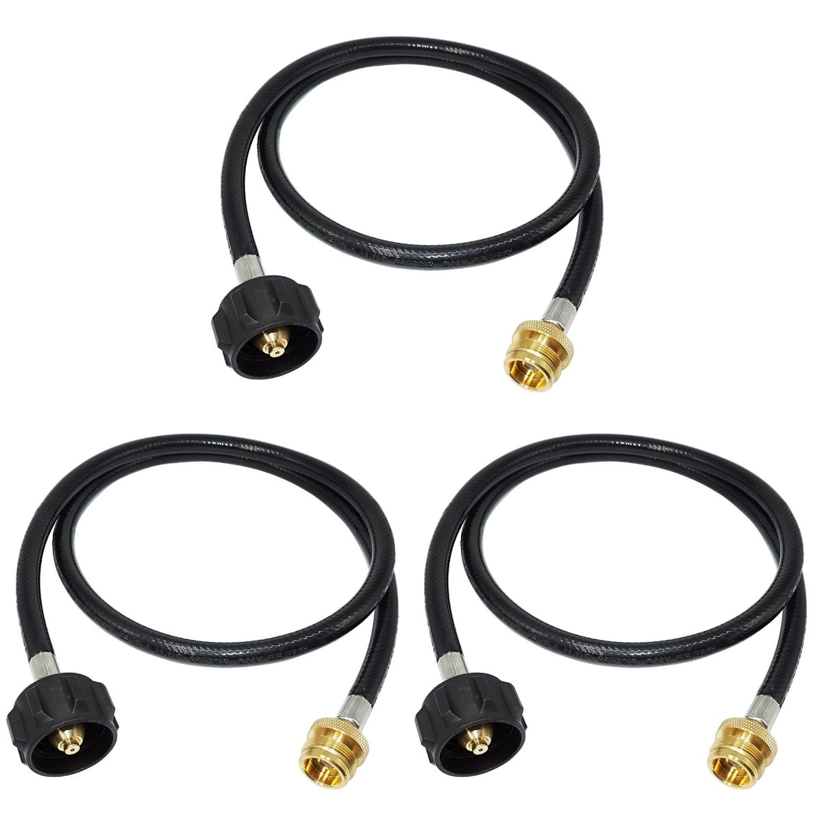 HOMEMAXS 3 Pack Propane Refill Adapter Hose Converter Gas Tank Pipe ...
