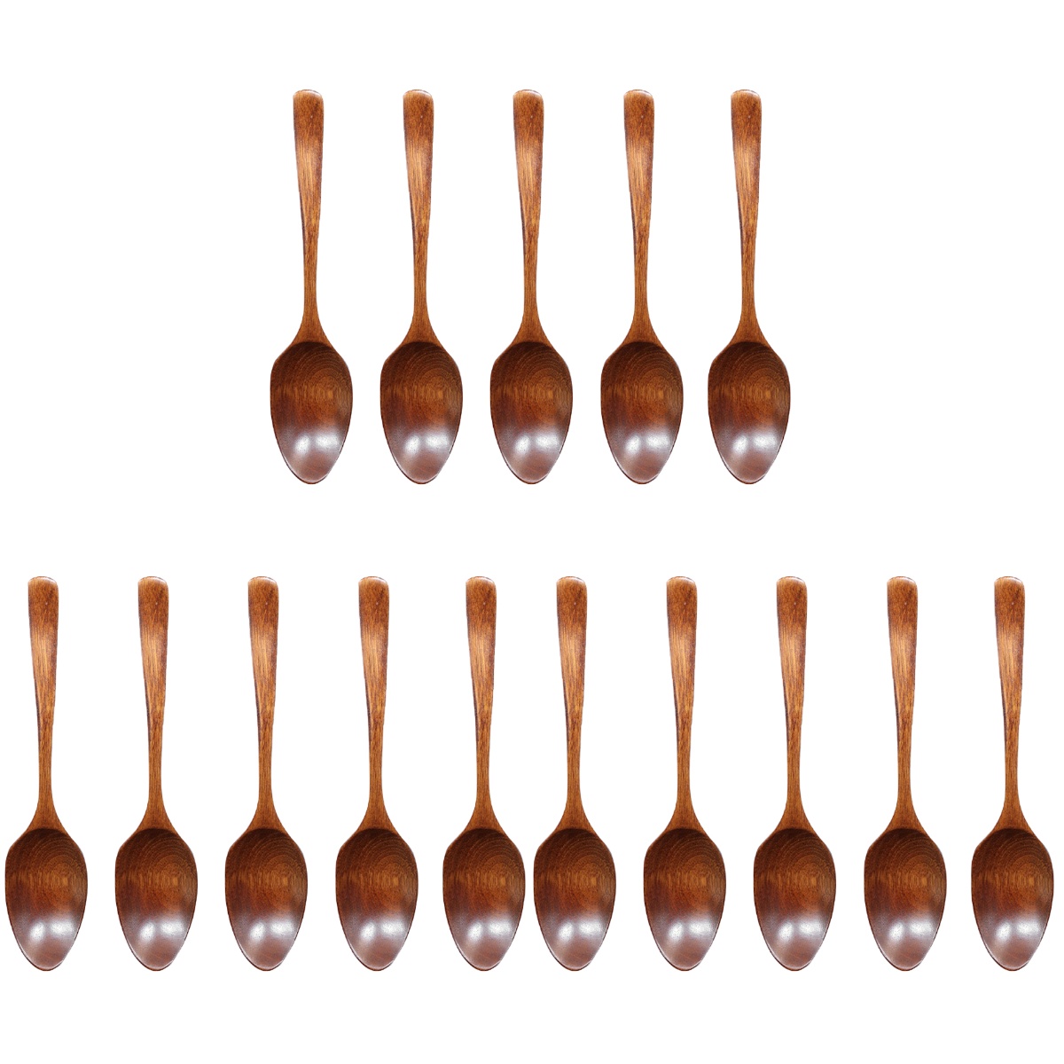 HOMEMAXS 3 Pack Solid Wood Spoon Cooking Serving Spoons Large Kitchen ...