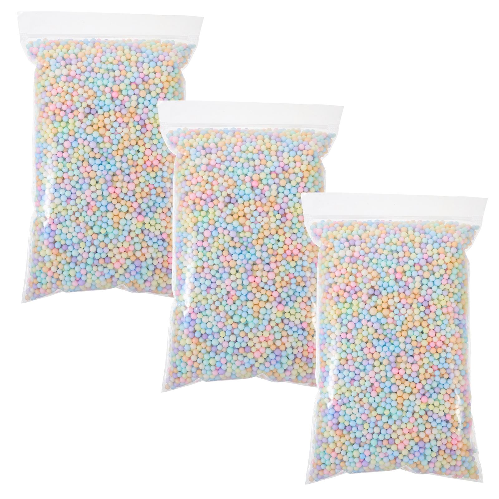 HOMEMAXS 3 Packs Mini Foam Balls Doll Stuffing Beads Vase Stuffing ...