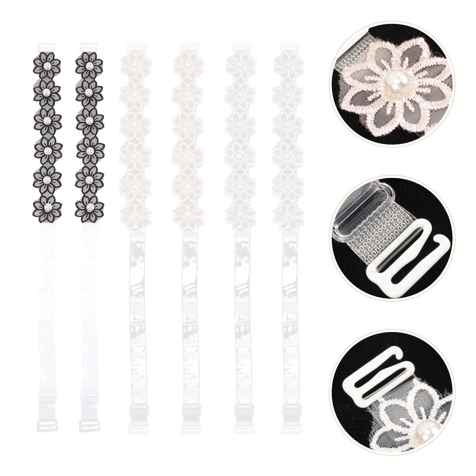 HOMEMAXS 3 Pairs Bra Strap Enhancement Adjustable Bra Straps Bride ...