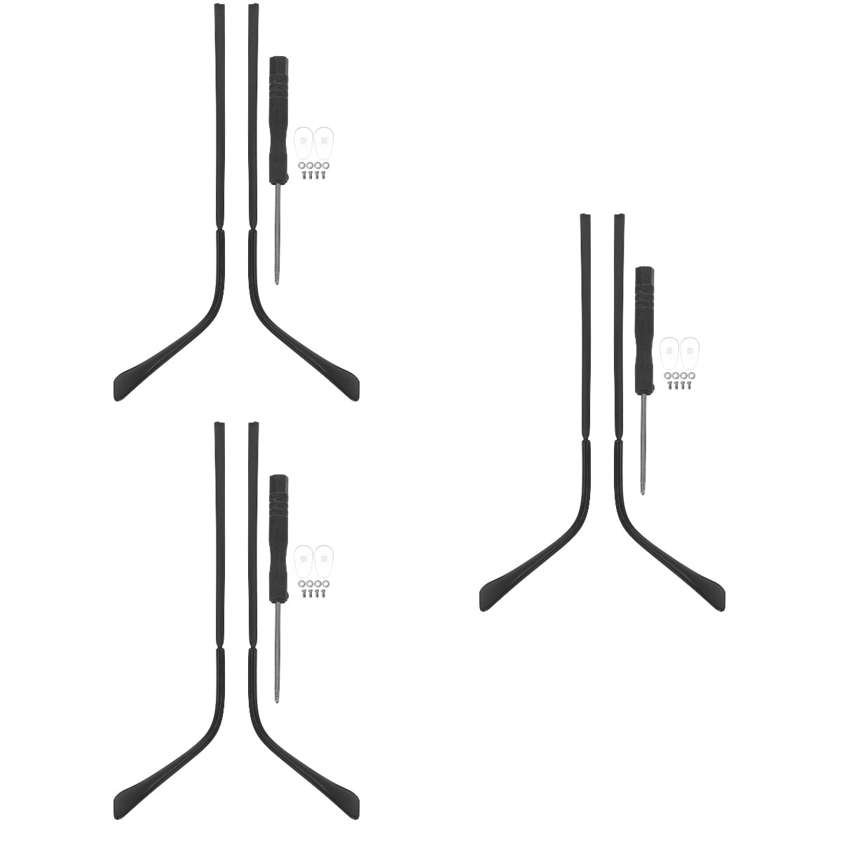 HOMEMAXS 3 Pairs Eyeglasses Arm Legs Replacement Metal Eyeglasses ...