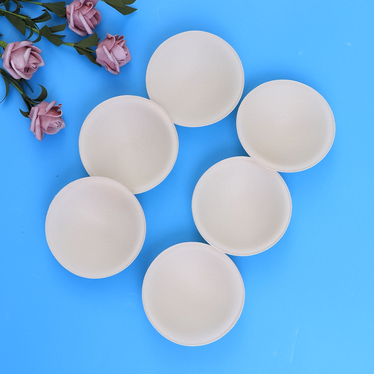 3 Pairs Pads Push up Sponge Bra Inserts Cup Thin inside Bras White ...