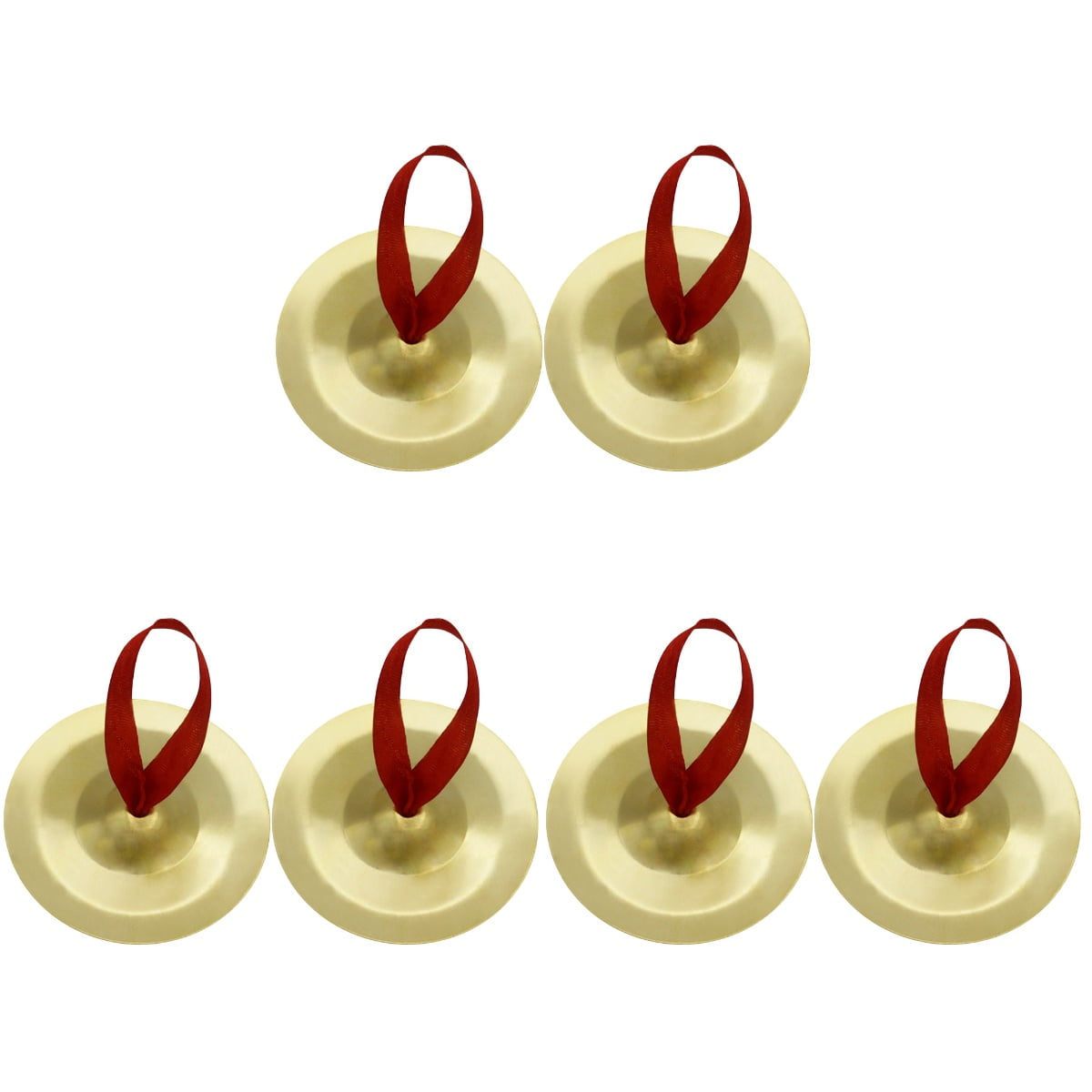 HOMEMAXS 3 Pairs of Mini Finger Cymbals Musical Percussion Rhythm Maker ...