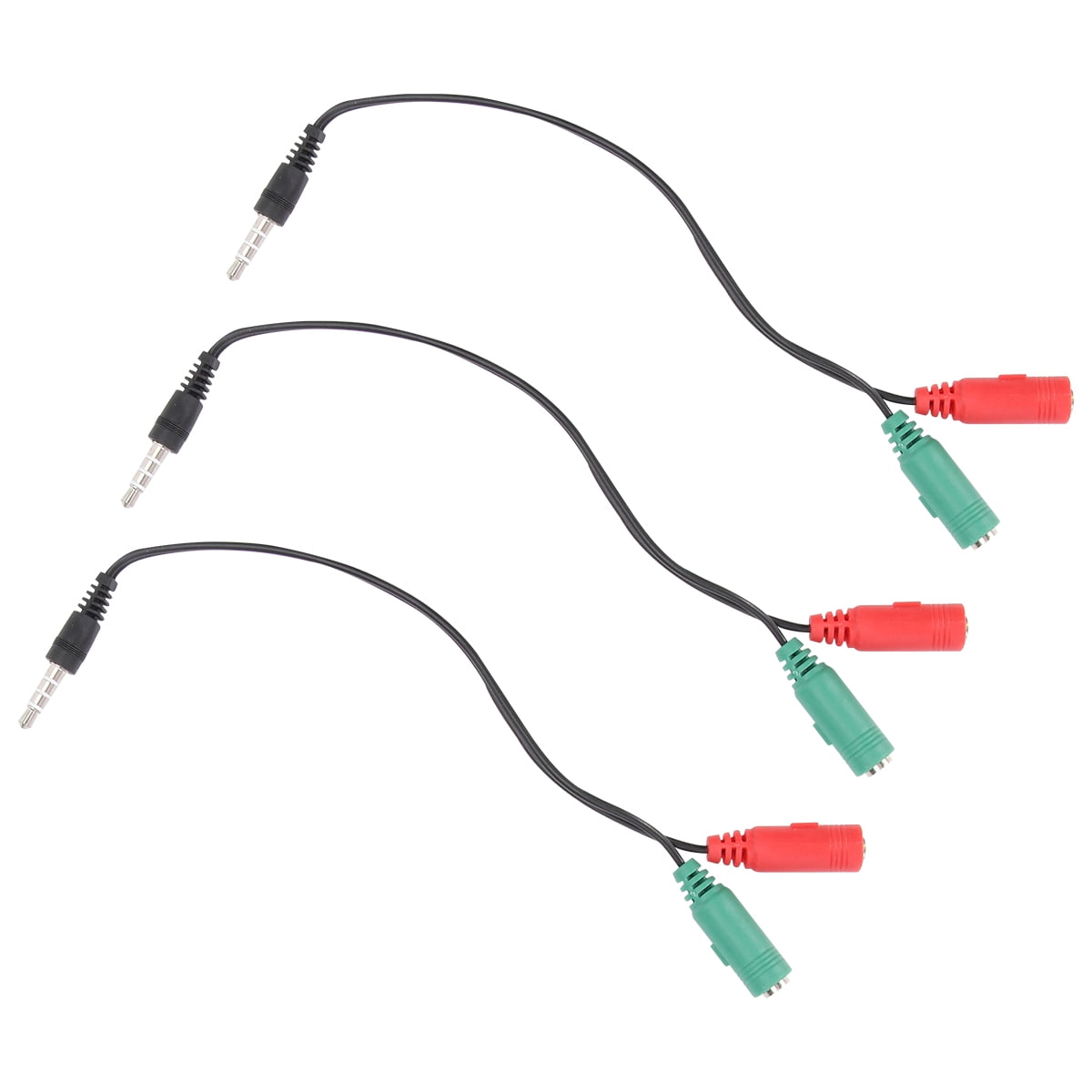 HOMEMAXS 3 Pcs 2 in 1 Adapter Laptop Headphone Jack Earphone Splitter ...