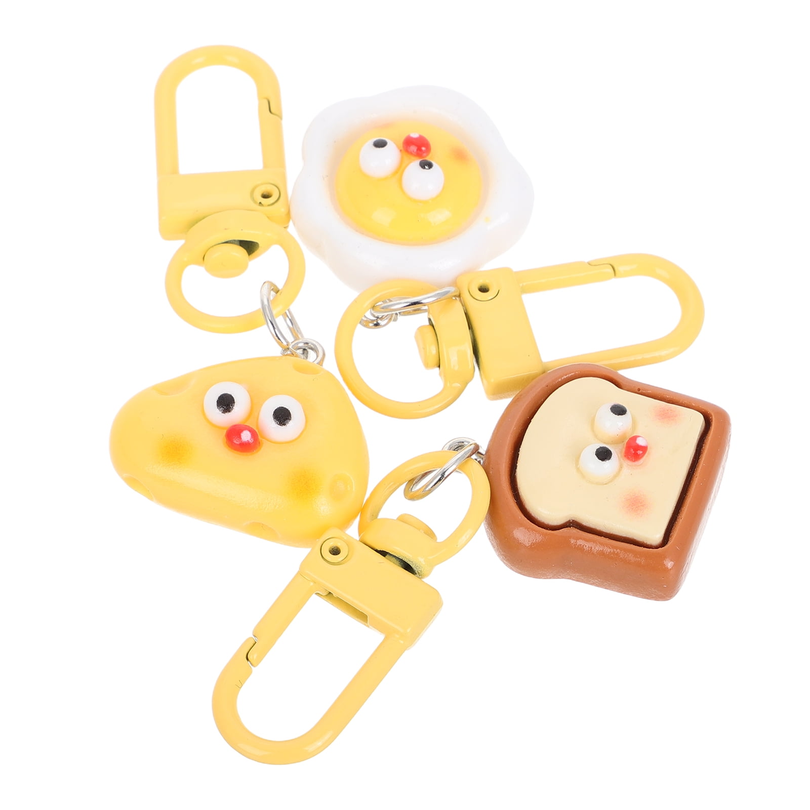 HOMEMAXS 3 Pcs Bread Keychain Realistic Food Portable Keychains French ...