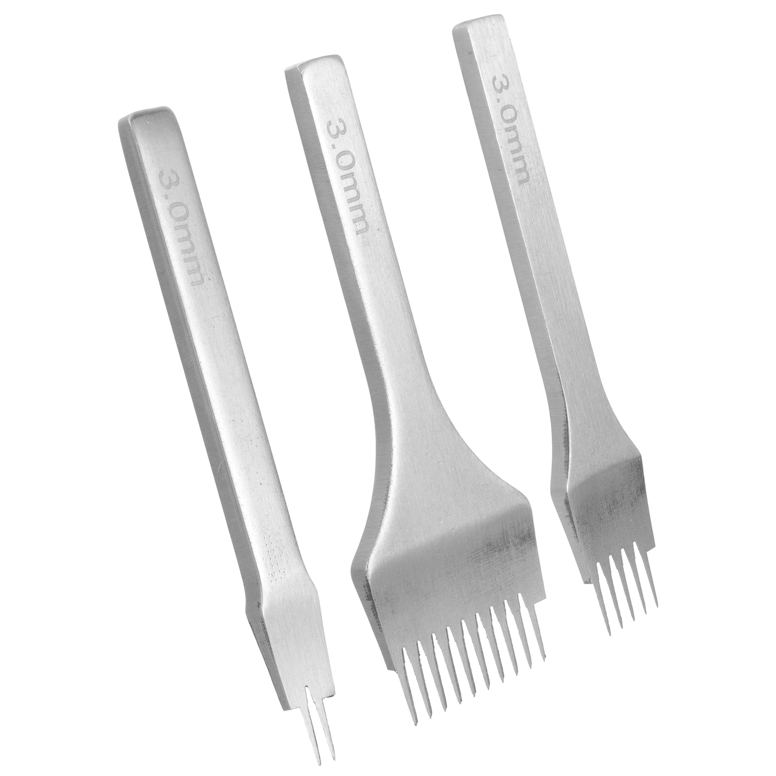 HOMEMAXS 3 Pcs Chisel Leather Bevel Chopper Art Carving Set DIY Hand ...