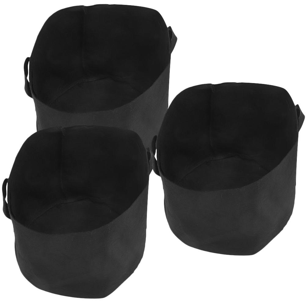 HOMEMAXS 3 Pcs Felt Plant Container Flower Planter Pouch Mesh Bags ...