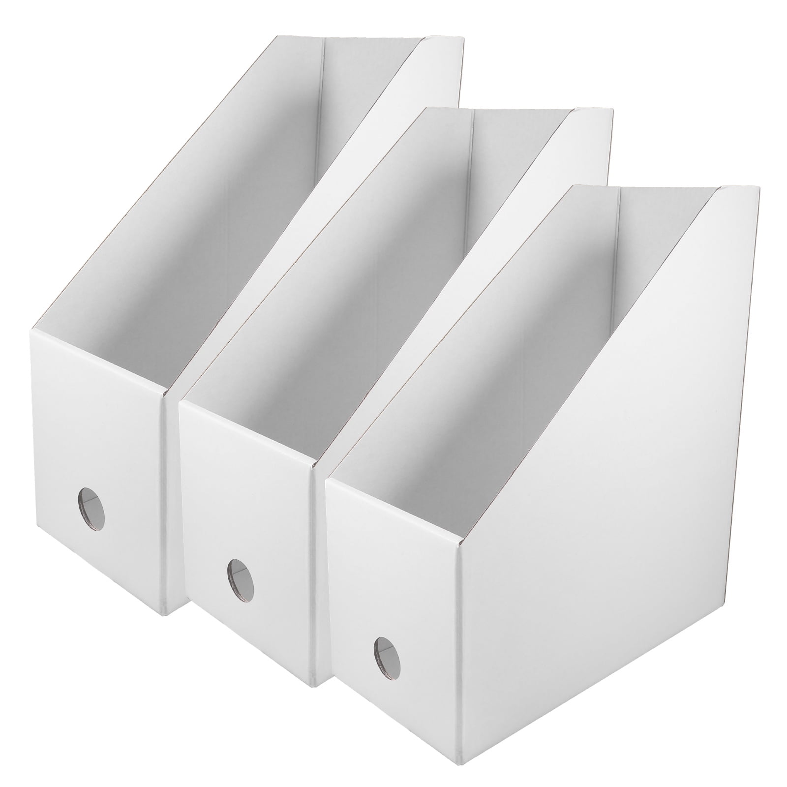 HOMEMAXS 3 Pcs File Storage Box Folder Holder Book Stand Binder Folders ...