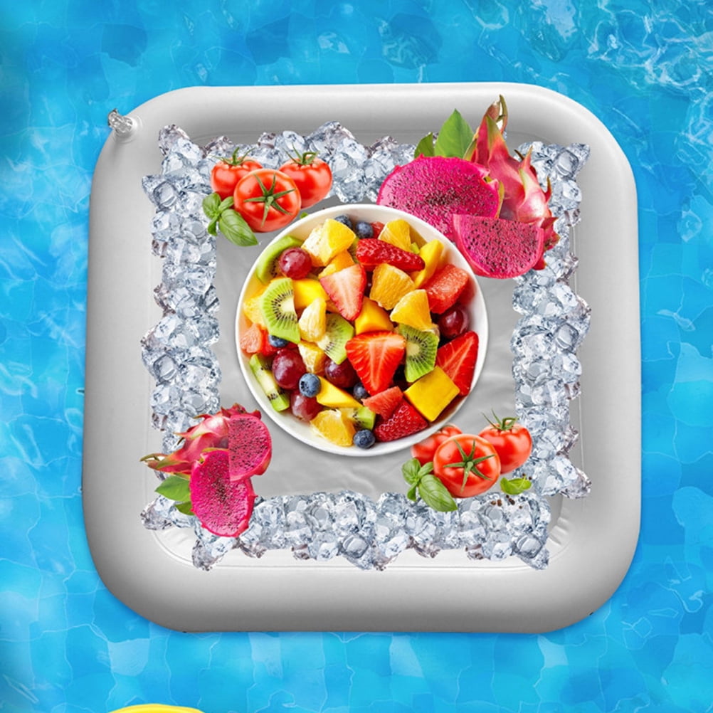 HOMEMAXS 3 Pcs Ice Bar Pool Tray Floating Table for Tubes Beverage ...